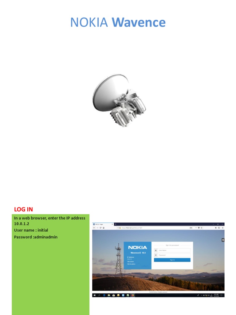 Nokia Wavence Configuration Guide | PDF