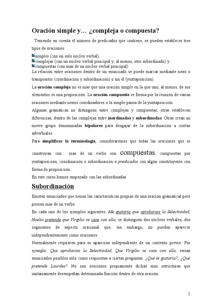 Prop. Sub. Sust. y Adj | PDF | Oración (Lingüística) | Adverbio