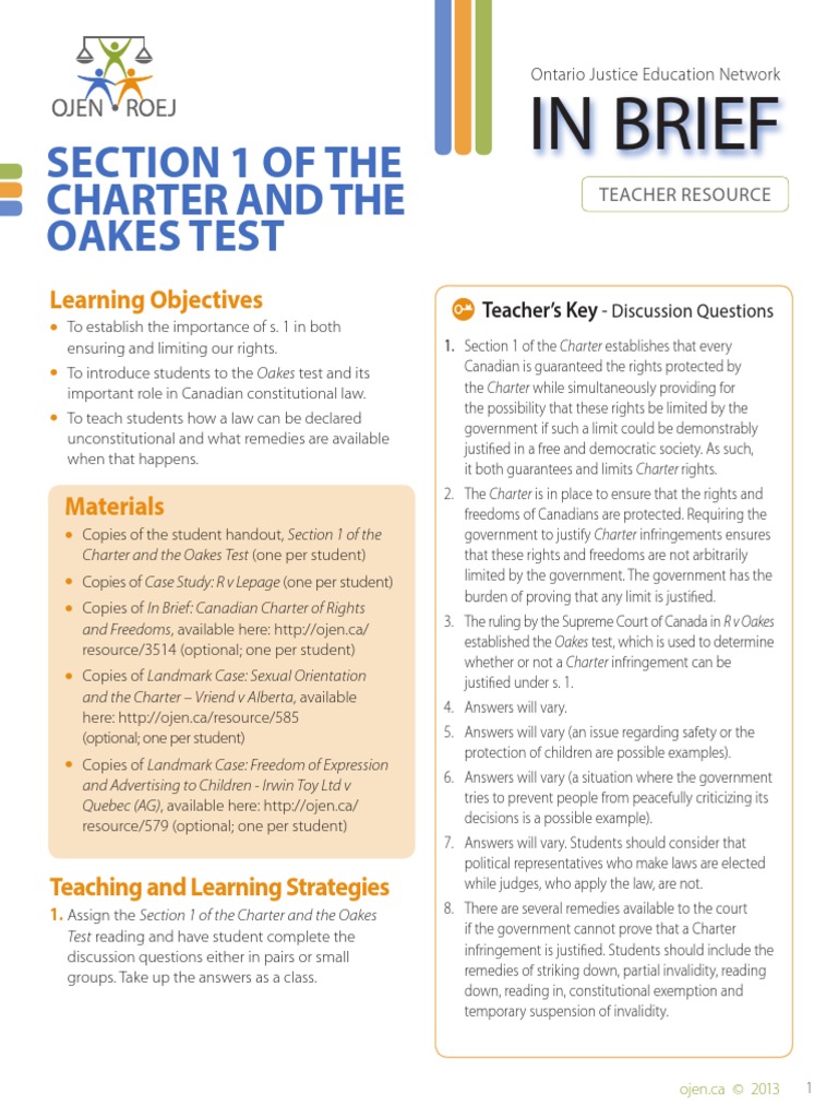 In Brief Section 1 and Oakes 0 | PDF | Government Information | Public ...