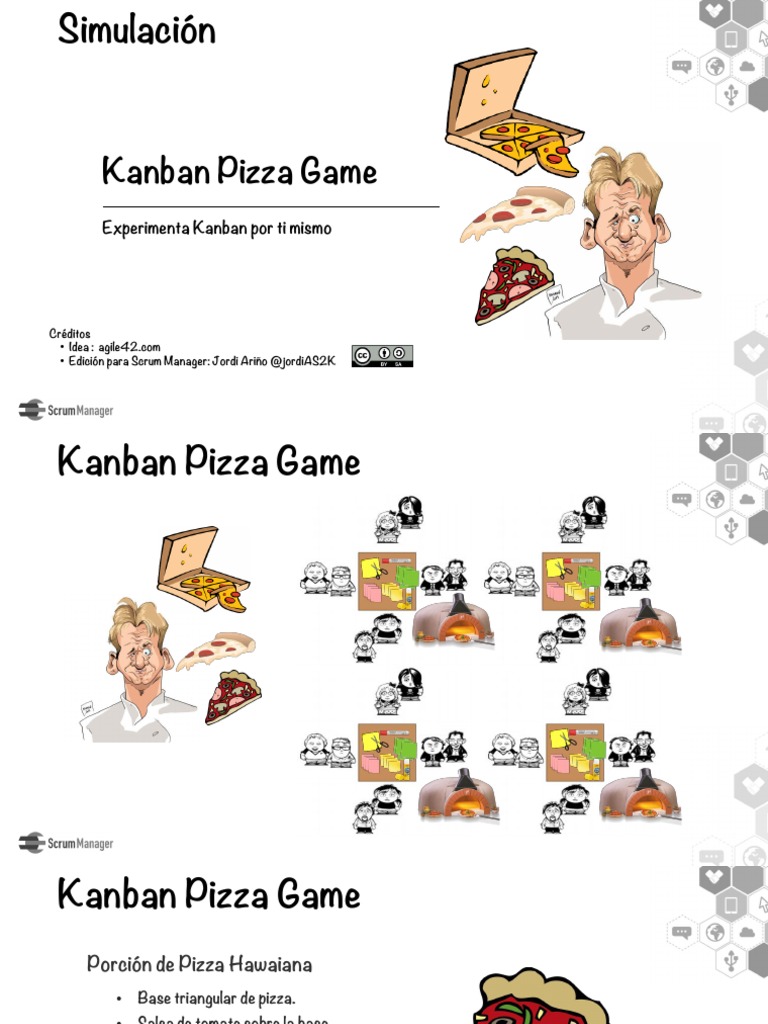 Kanban Pizza Game Español | PDF | Pizza | Cocina italiana