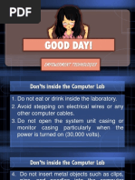 Do's and Don'Ts of Computer Lab | PDF