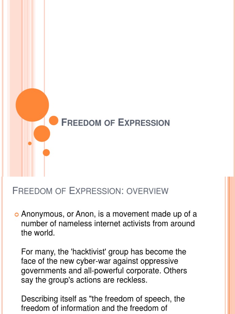 Freedom of Expression in Cyberspace | PDF | Defamation | Freedom Of Speech