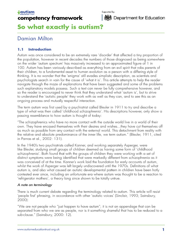Understanding Autism Spectrum Disorders | PDF | Autism | Theory Of Mind