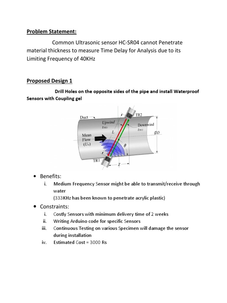 Ultrasonic Flowmeter | PDF