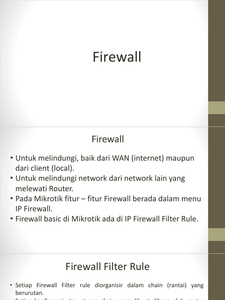 Modul Firewall | PDF