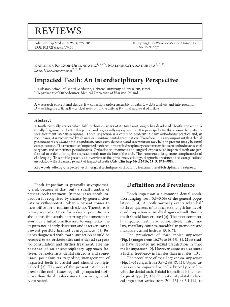 Impaksi Eng 6 PDF | PDF | Dental Anatomy | Human Tooth