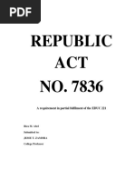 Ra 7836 | PDF