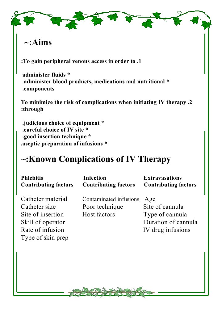IV Line | Download Free PDF | Intravenous Therapy | Medicine