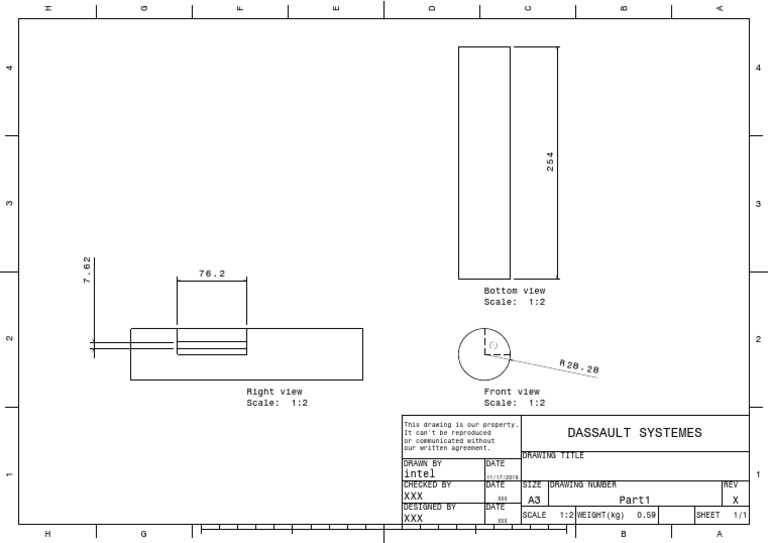 Dassault Systemes: XXX Intel X A3 | PDF | Drawing