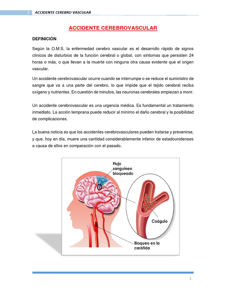 Accidente Cerebrovascular | PDF | Carrera | Isquemia