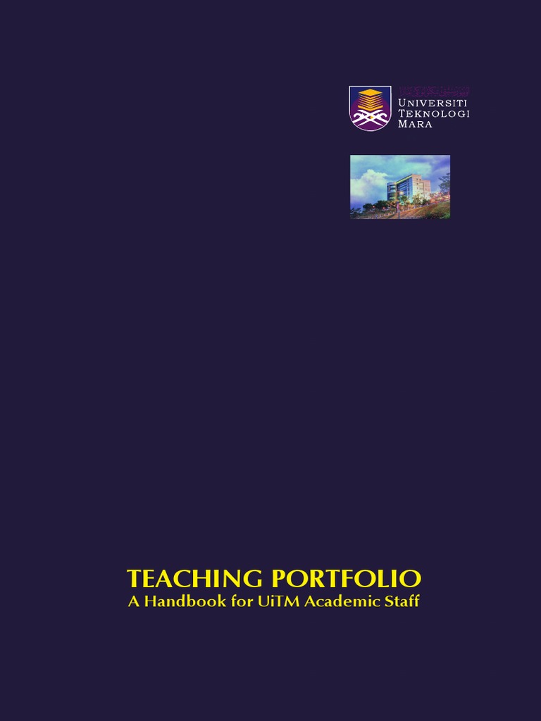 4lampiran A - Teaching Portfolio A Handbook For UiTM Academis Staff PDF ...