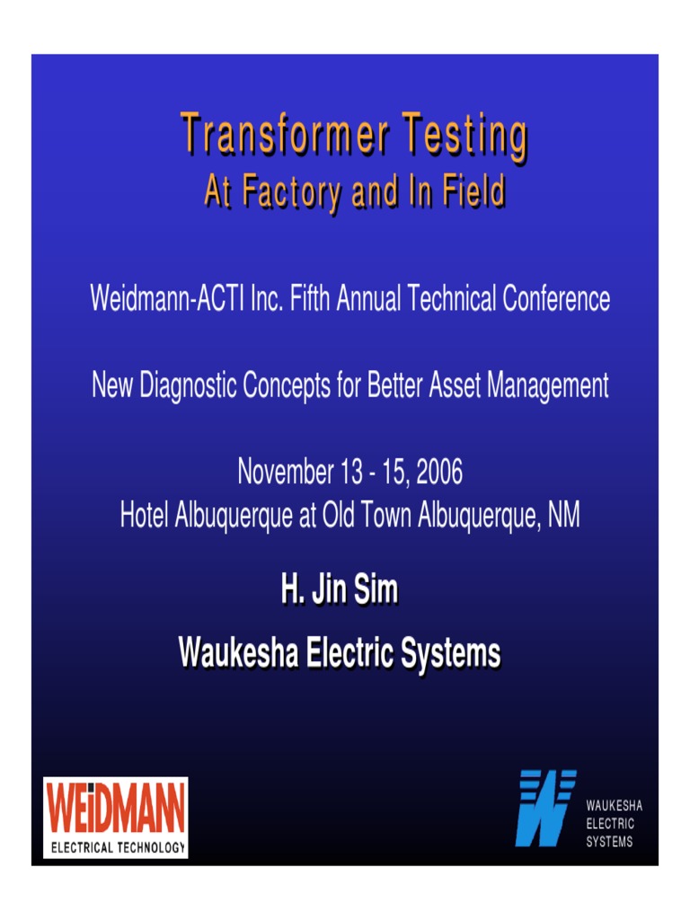 Transformer Tests | PDF | Transformer | Voltage