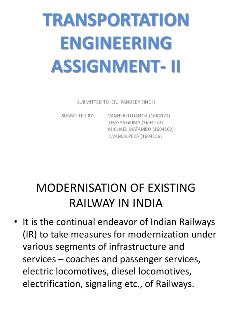 Modernisation of Existing Railway in INDIA | PDF | Airport | Runway