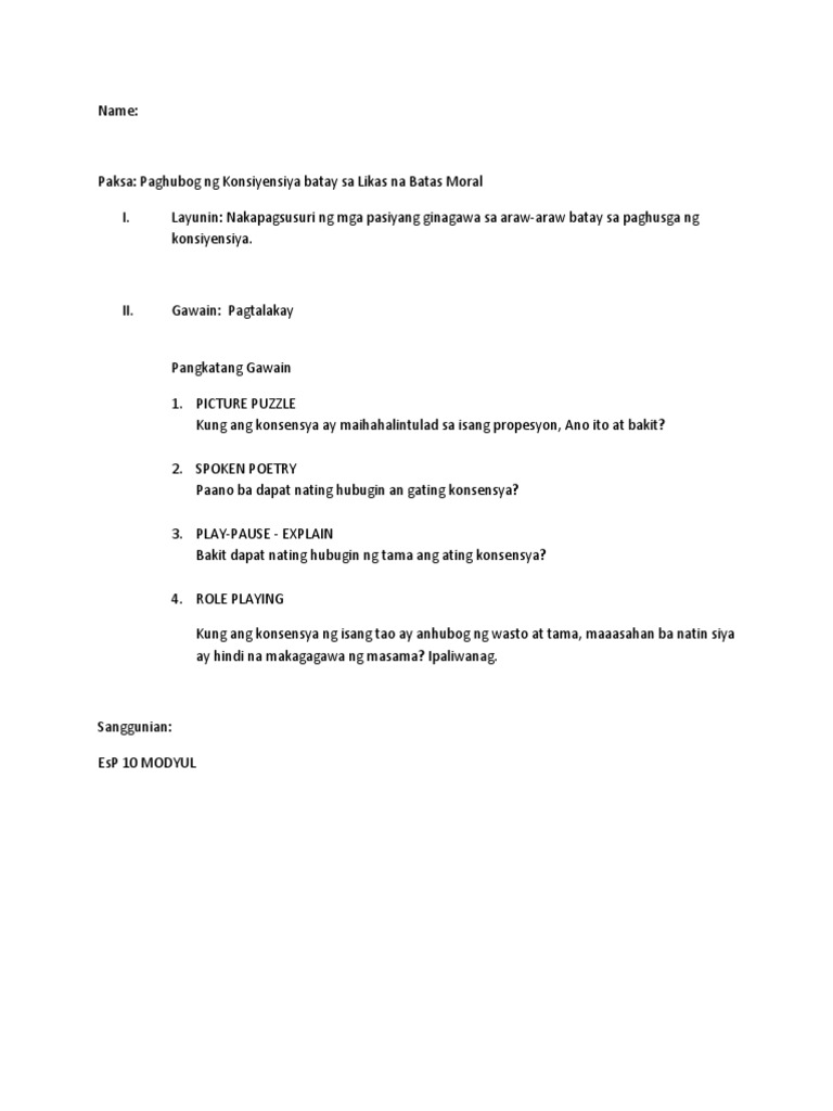 Esp Inset Activity | PDF