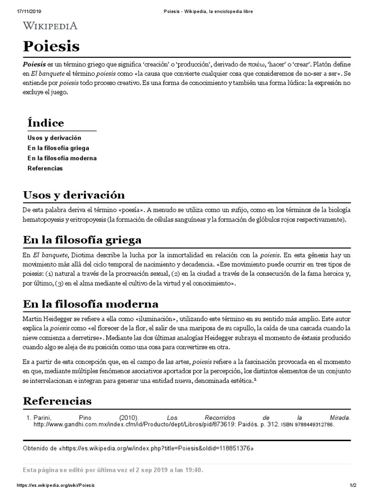 Poiesis | PDF | Epistemología | Metafísica