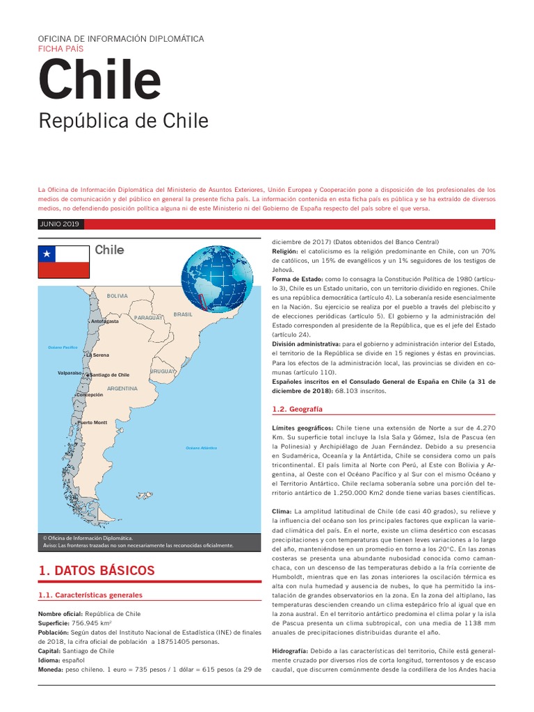 Chile - Ficha Pais PDF | PDF