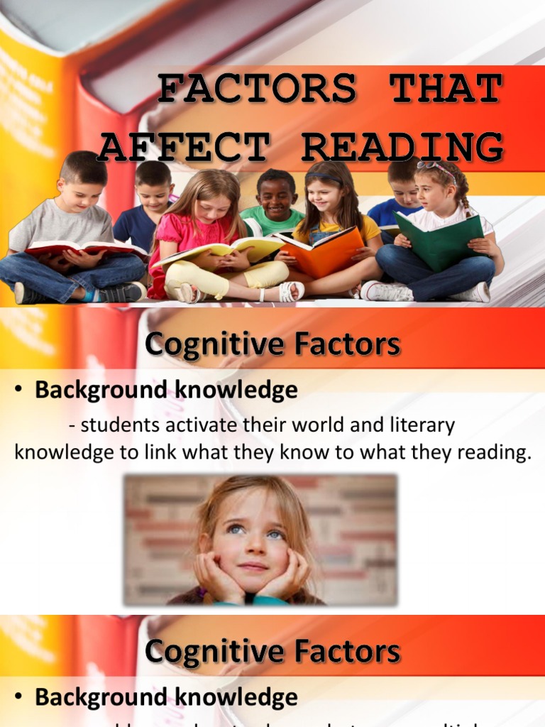 Group 7 Factors That Affect Reading | PDF | Reading Comprehension | Fluency