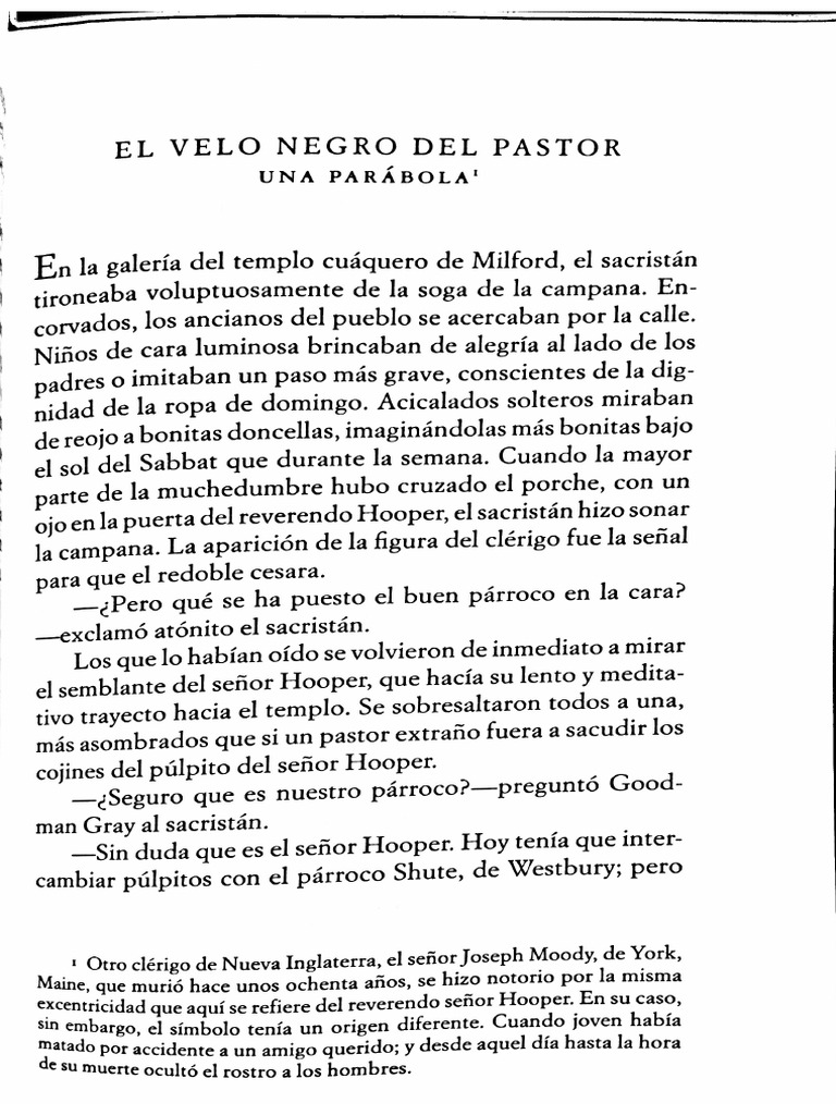 Velo Negro Del Pastor | PDF