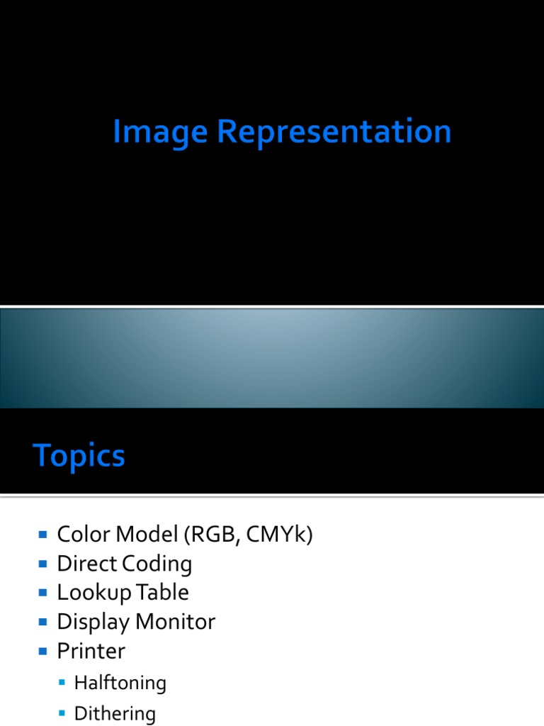 2 Image Representation | PDF | Rgb Color Model | Imaging