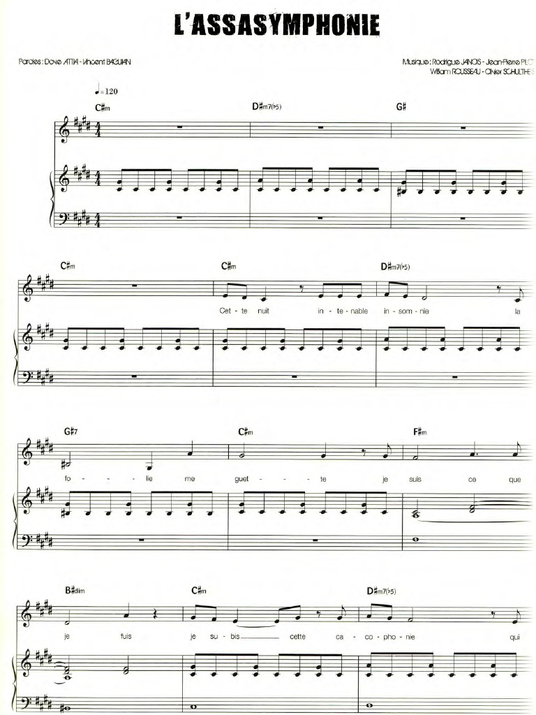 Mozart L'opéra Rock - L'assasymphonie | PDF