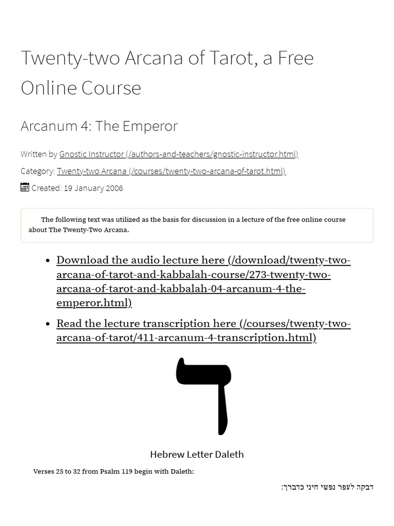 Arcanum 4 - The Emperor | PDF | Seven Deadly Sins | Christianity