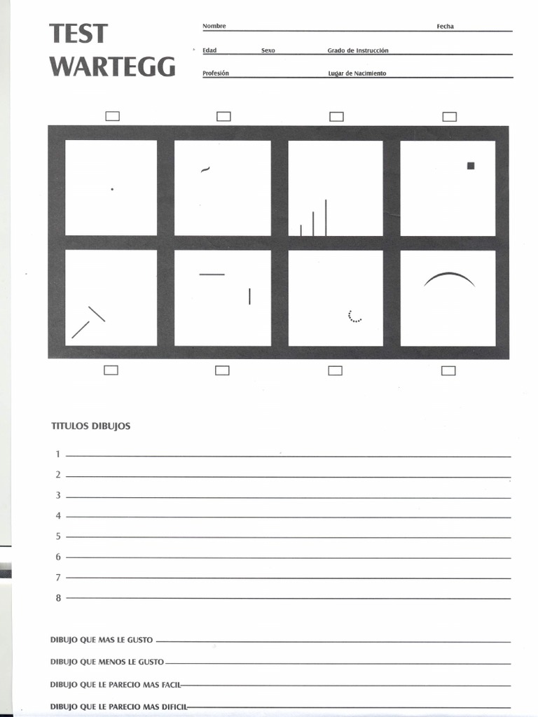 Prueba Test de Wartegg PDF | PDF