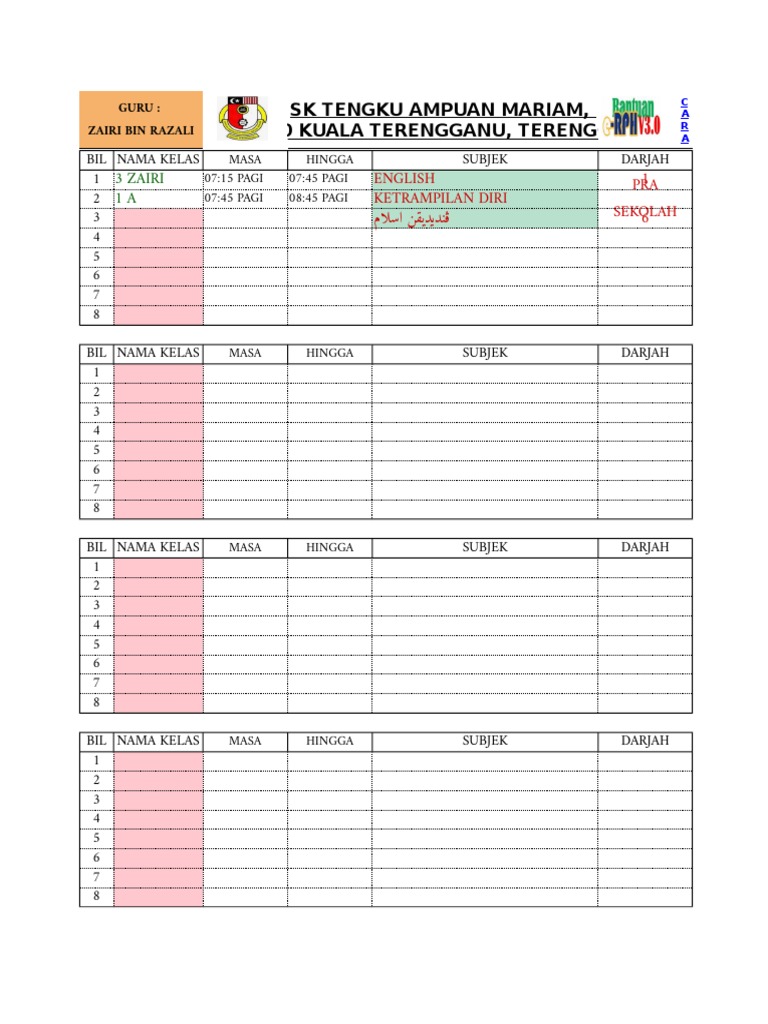 Tapak Erph SK | PDF | Pedagogy | Behavior Modification