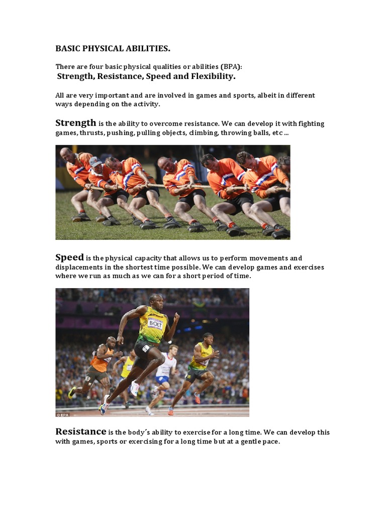 Basic Physical Abilities | PDF