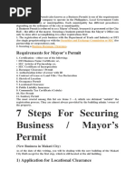 Makati City Business Registration Flow | PDF | Sole Proprietorship | Lease