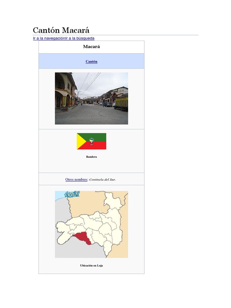 Cantón Macará | PDF | Alimentos
