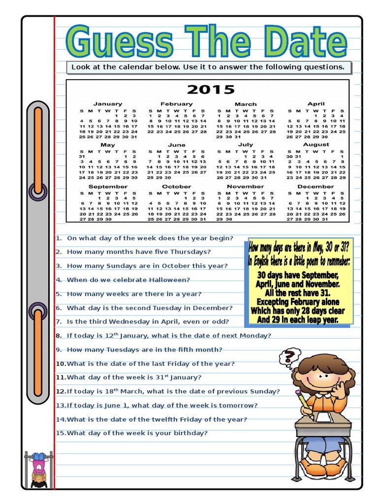 Calendar Questions and Answers Guide | PDF