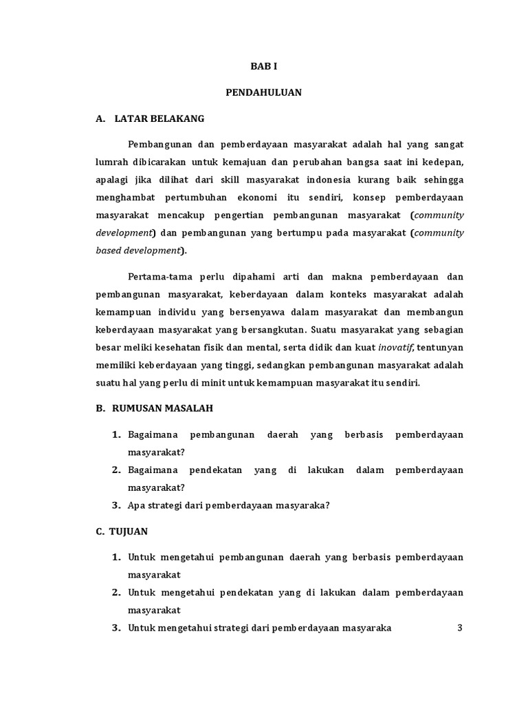 Development) Dan Pembangunan Yang Bertumpu Pada Masyarakat (Community ...