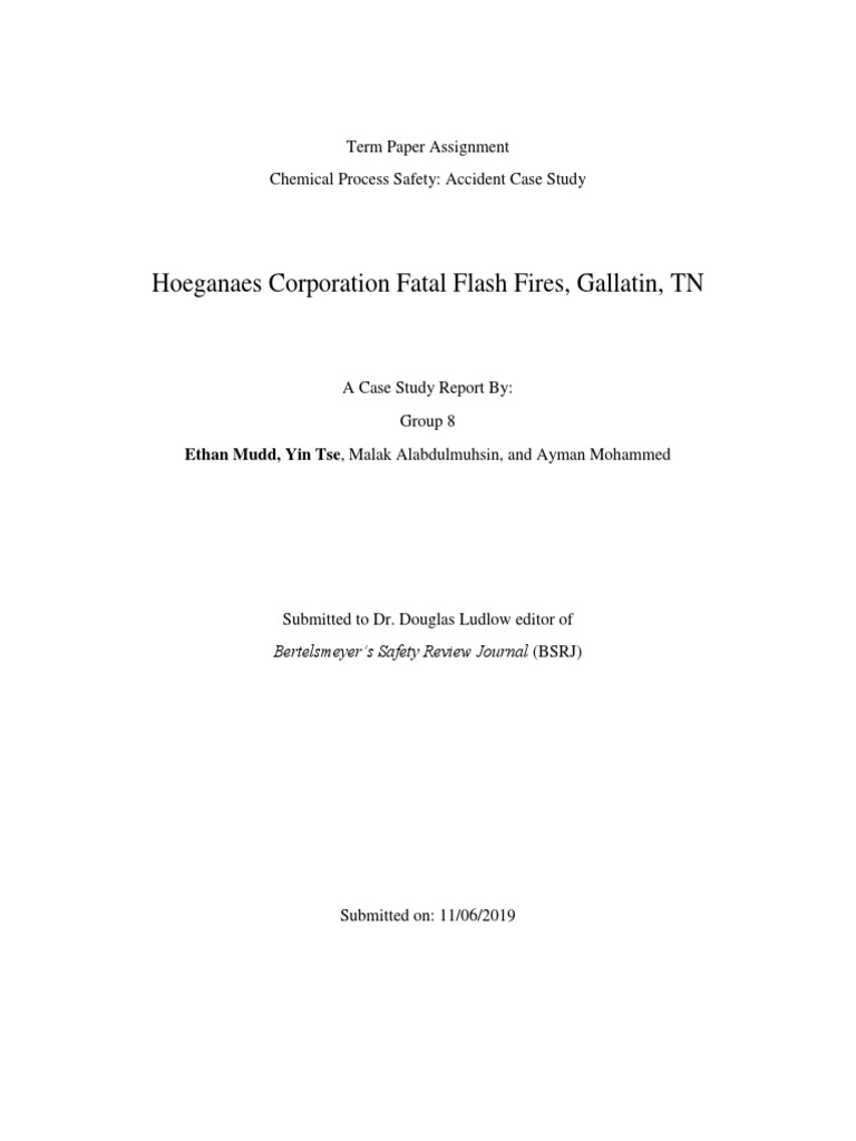 Case Study 08 | PDF | Occupational Safety And Health Administration | Fires