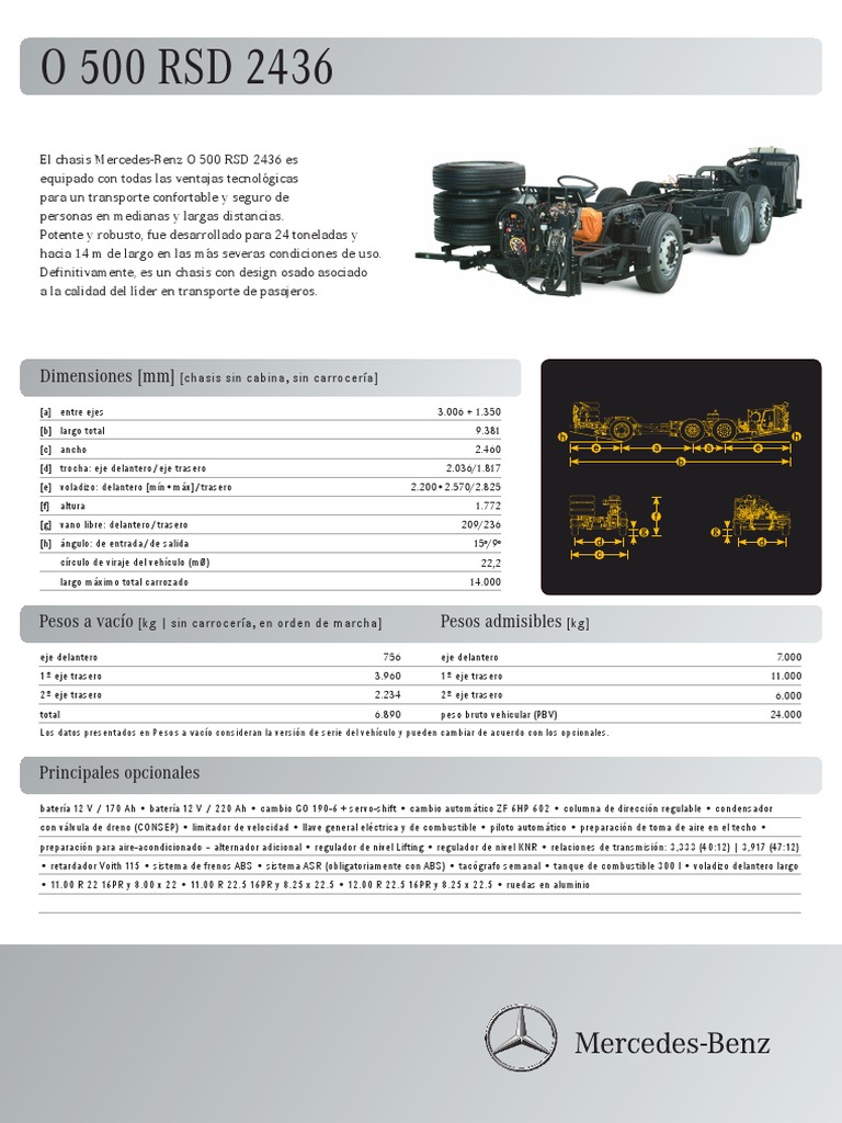 O500 RSD | PDF | Mercedes Benz | Eje