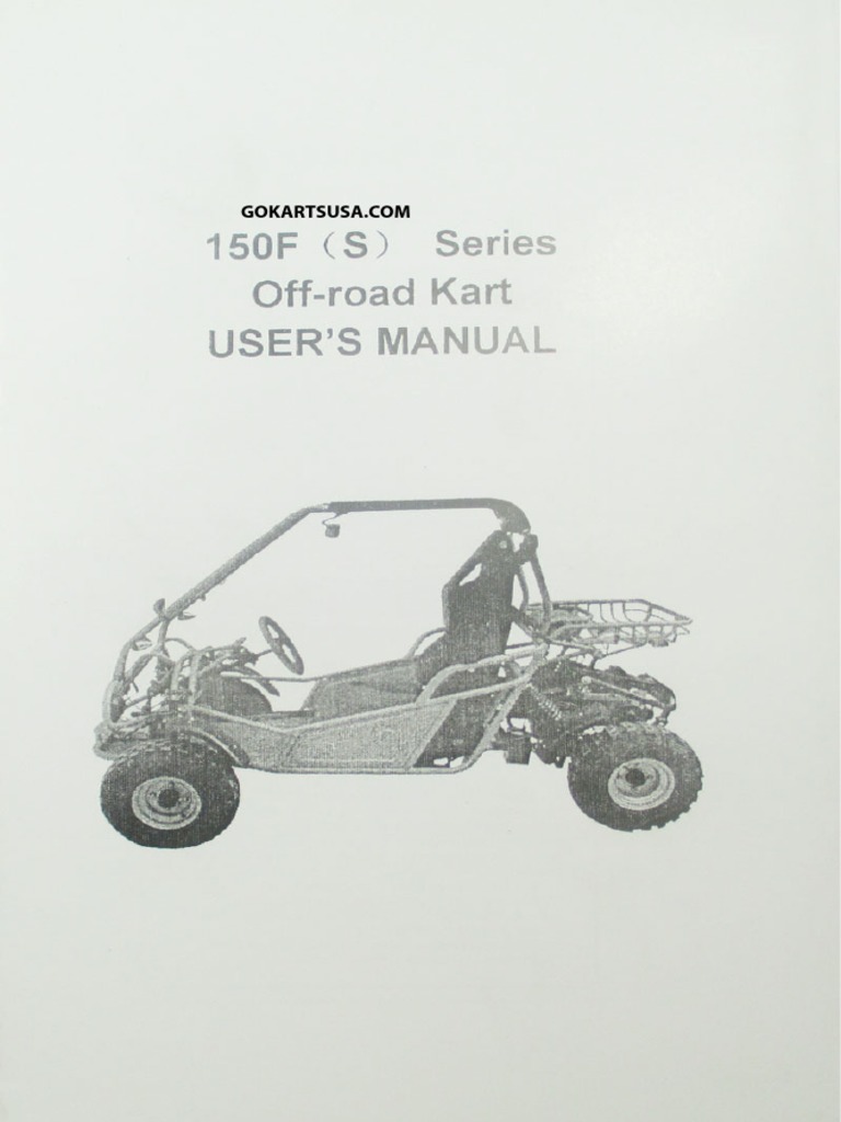 Kandi 150 Gokart Owners Guide 150FS | PDF