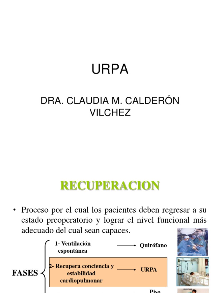 URPA | PDF | Anestesia | Medicina CLINICA