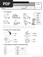 Ficha de Trabalho - Vogais e Ditongos | PDF | Artes Linguísticas e ...