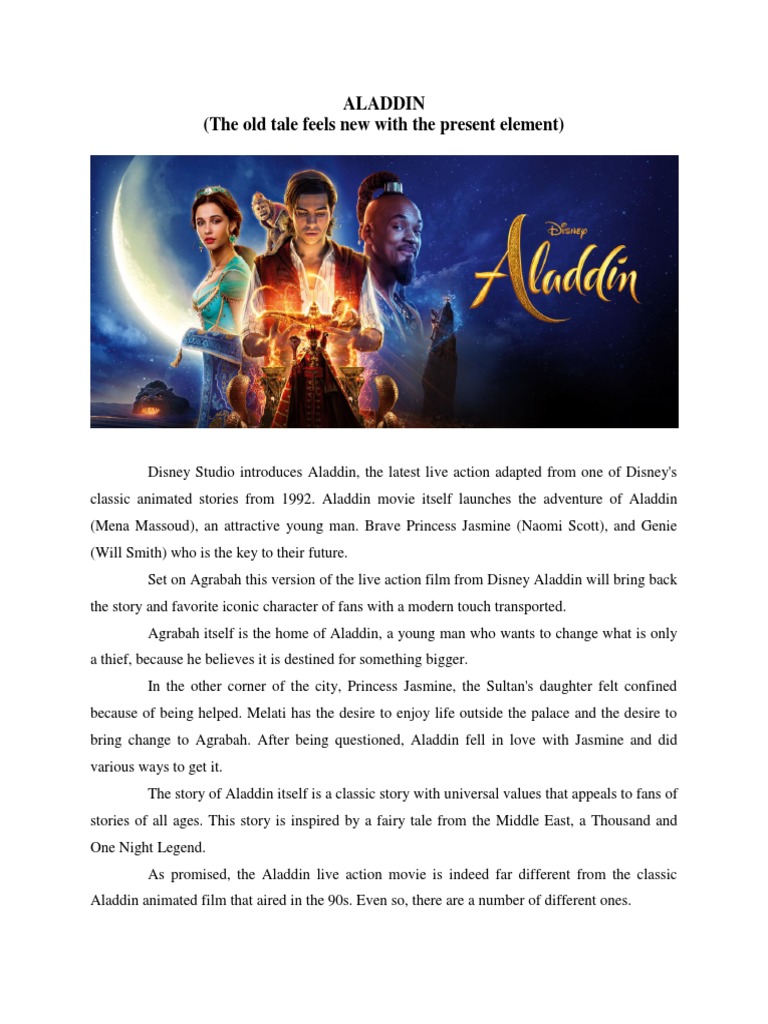 Bella Yoriska Review ALADDIN | PDF