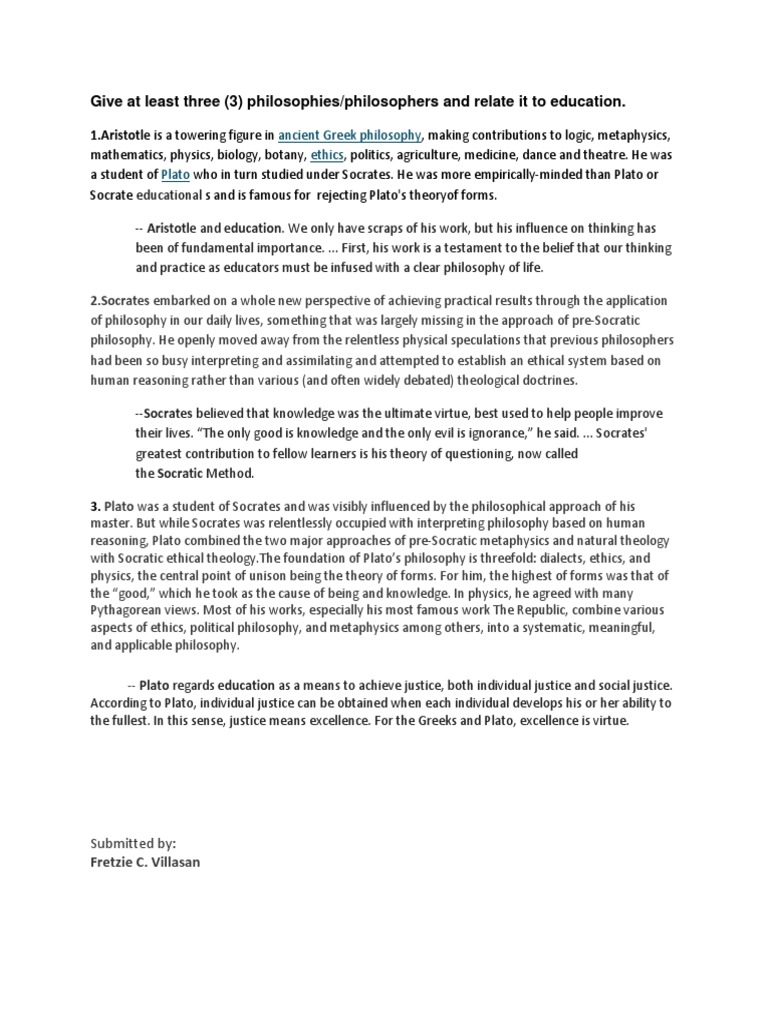 3 Philosophers | PDF | Plato | Ancient Greek Philosophy