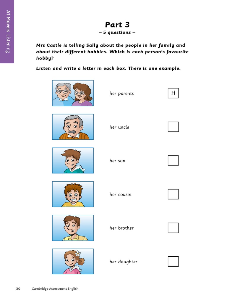 Young Learners Sample Paper | PDF