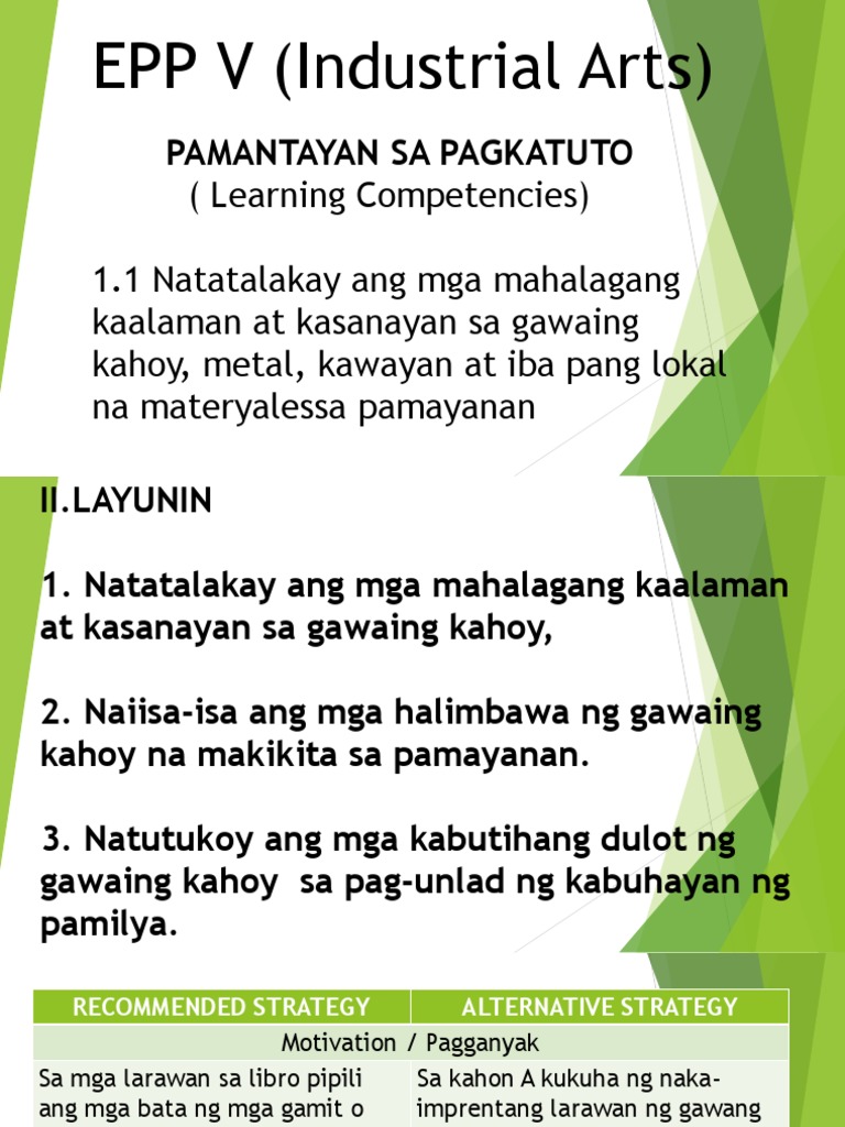 Pamantayan Sa Pagkatuto | PDF