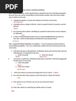 Acceleration Practice Answer Key | PDF