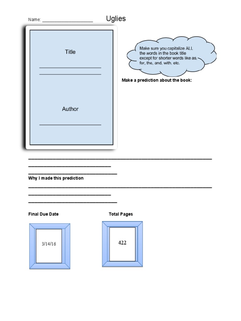 Uglies Book Prediction and Summary | PDF