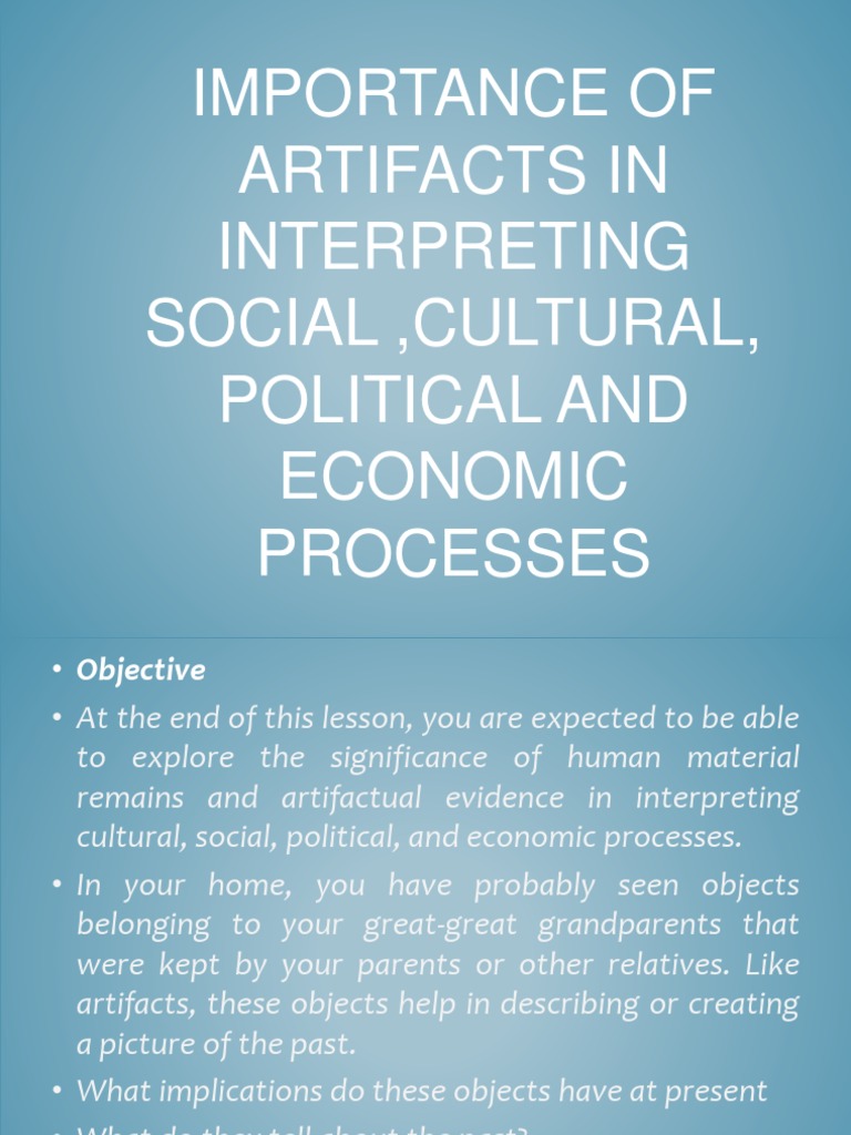 Artifacts | PDF | Artifact (Archaeology) | Archaeology