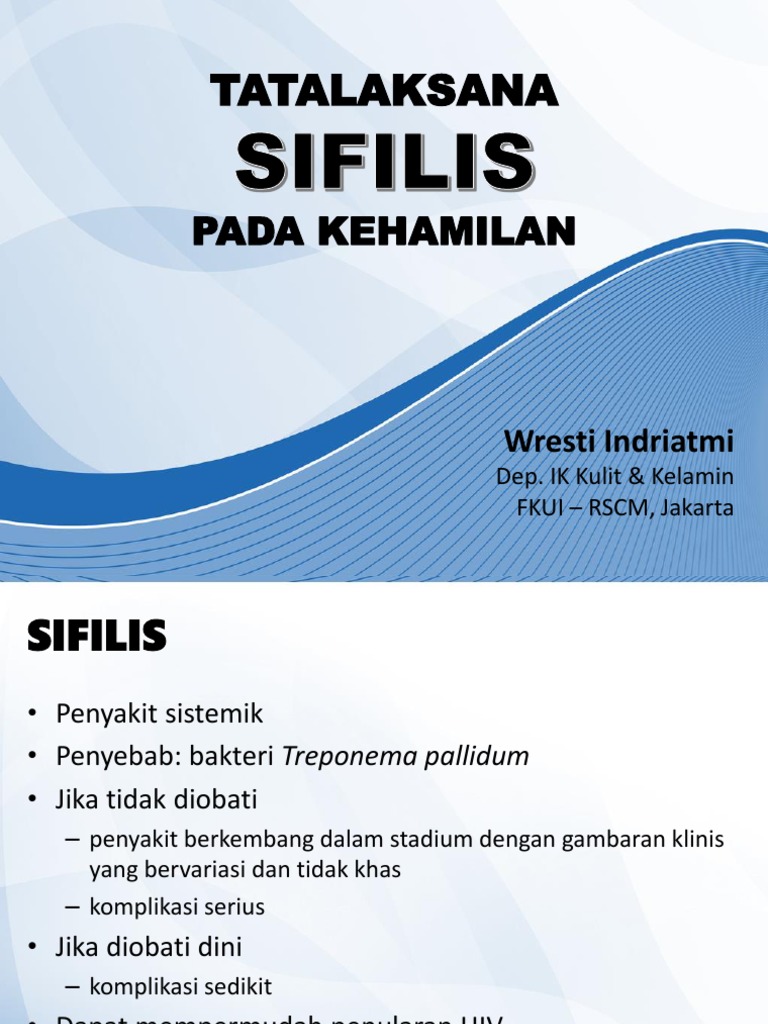 Tatalaksana Sifilis pada Ibu Hamil | PDF