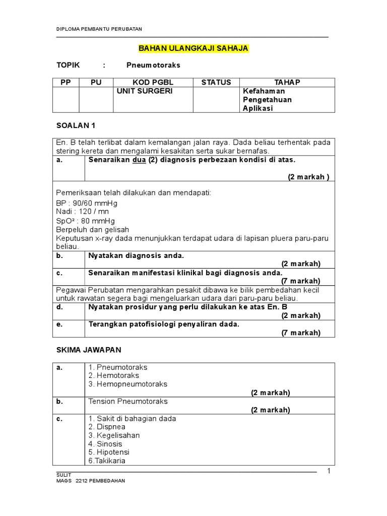 Diploma Pembantu Perubatan | PDF