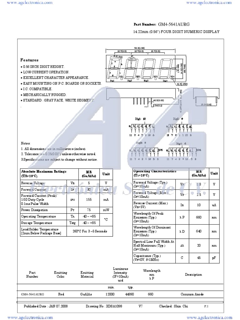 GM45641A | PDF | Electrical Engineering | Optics
