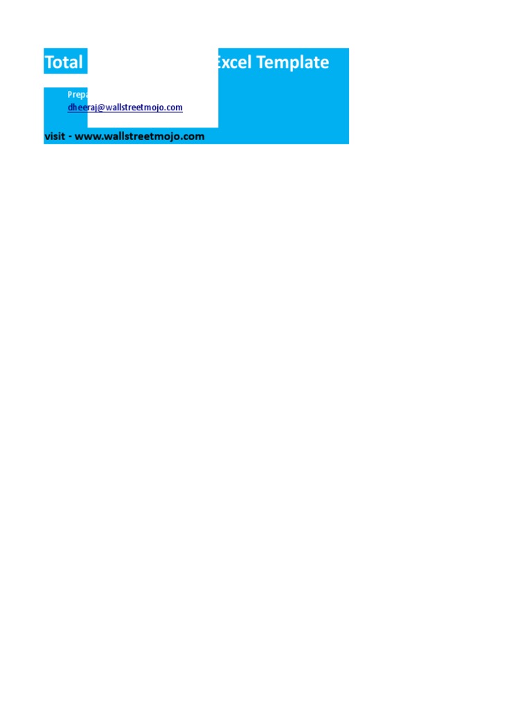 Total Assets Calculation Template Excel | PDF | Depreciation | Business ...