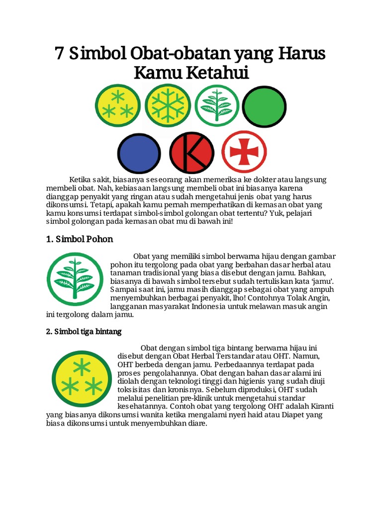 Simbol Obat | PDF
