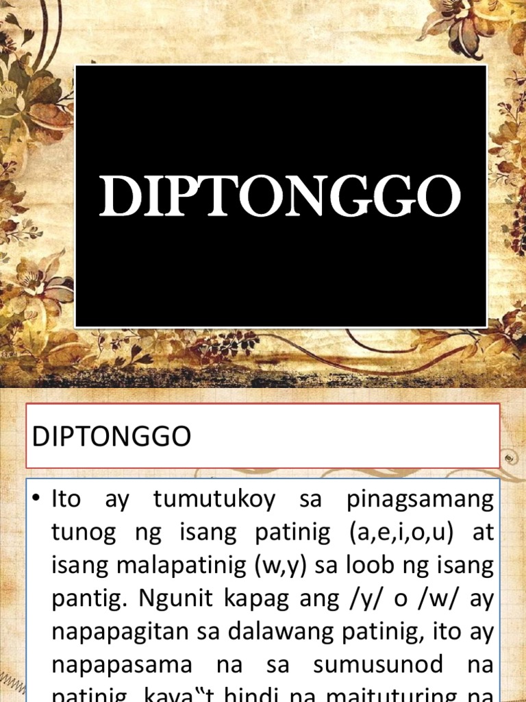 Diptonggo | PDF
